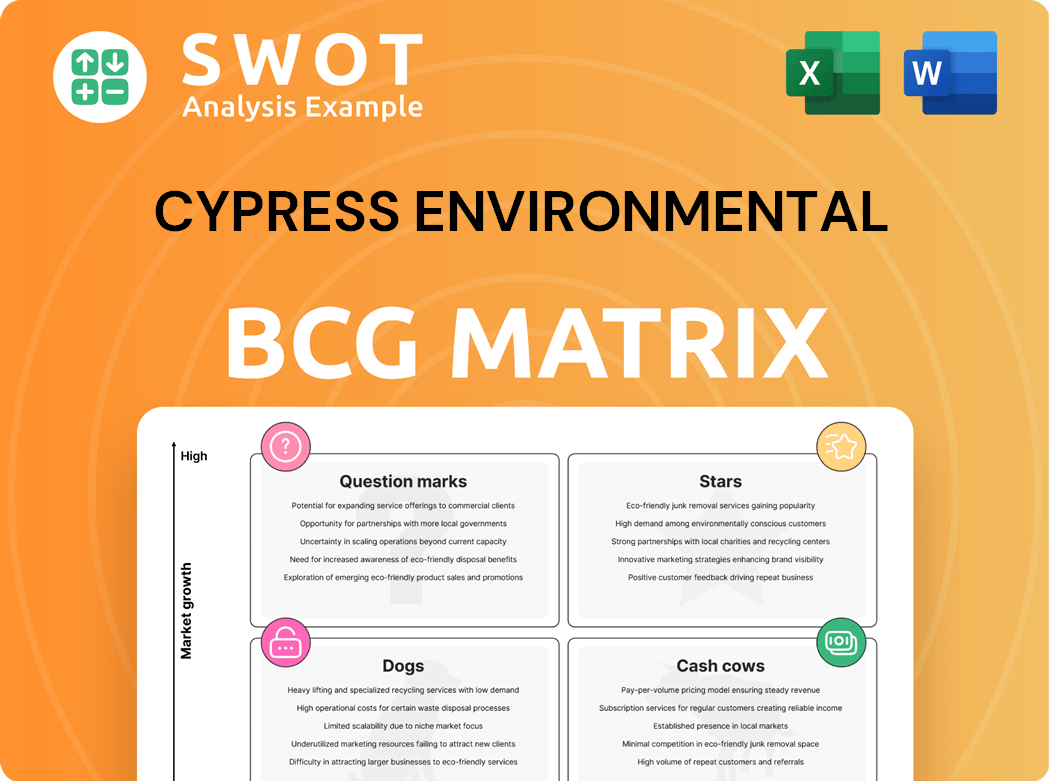 Cypress Environmental BCG Matrix Analysis – SWOTAnalysisExample.com
