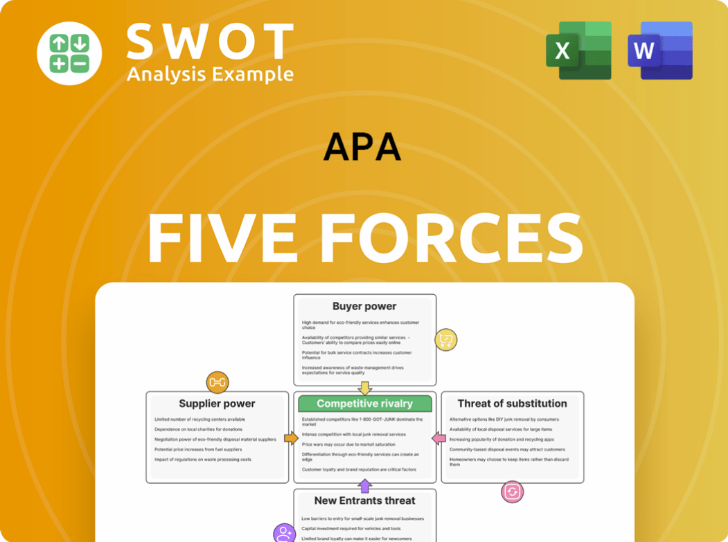 What are the Porter's Five Forces of APA – SWOTAnalysisExample.com