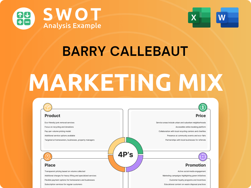 Marketing Mix Analysis of Barry Callebaut – SWOTAnalysisExample.com