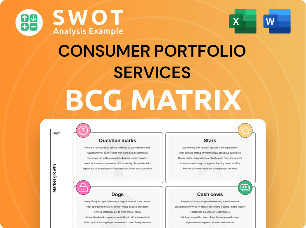 Consumer Portfolio Services BCG Matrix Analysis – SWOTAnalysisExample.com