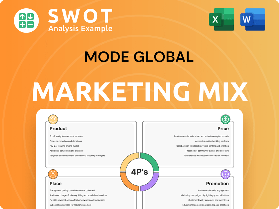 Marketing Mix Analysis of Mode Global – SWOTAnalysisExample.com