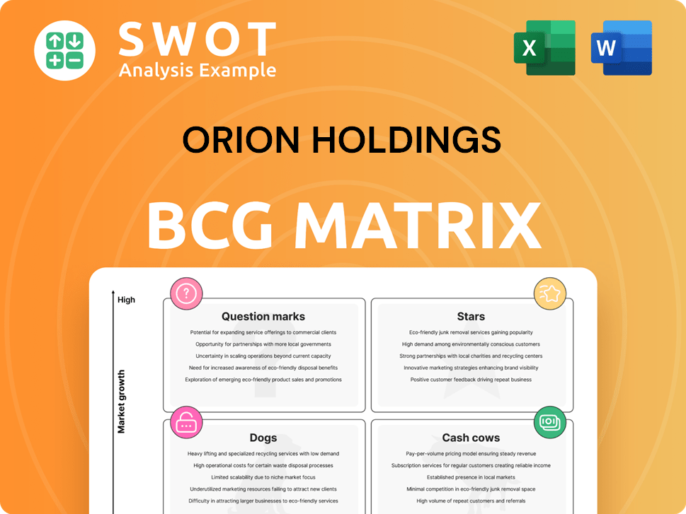 ORION Holdings BCG Matrix Analysis – SWOTAnalysisExample.com