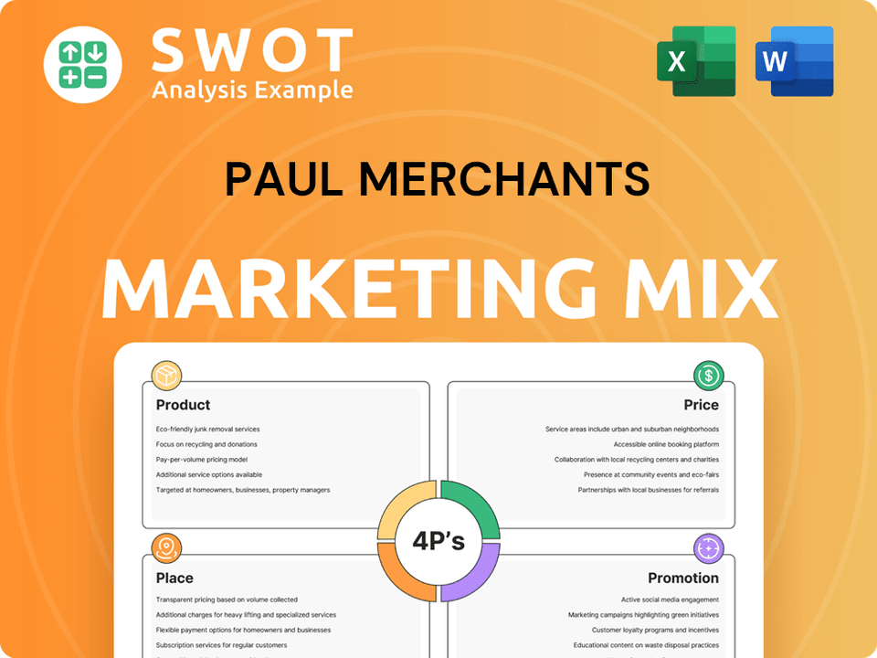 Marketing Mix Analysis of Paul Merchants – SWOTAnalysisExample.com