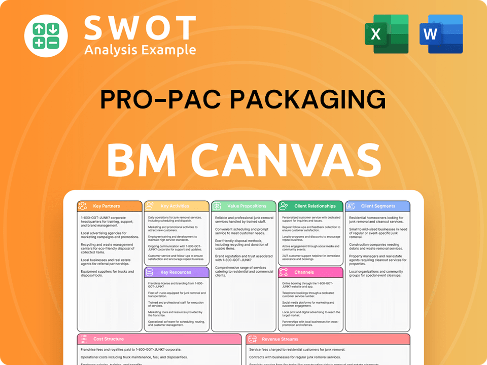 Pro-Pac Packaging: Business Model Canvas – SWOTAnalysisExample.com
